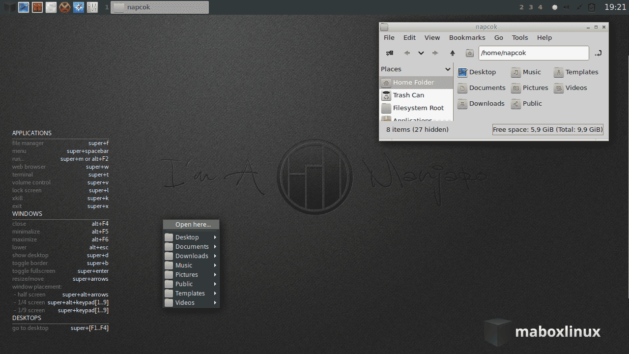 MaboxLinux – fast, lightweight and functional Linux Desktop