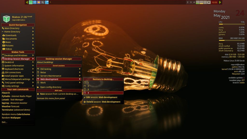 MaboxLinux | fast, lightweight and functional Linux Desktop