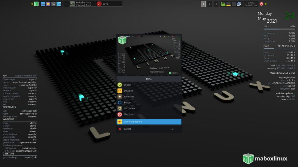 MaboxLinux | fast, lightweight and functional Linux Desktop