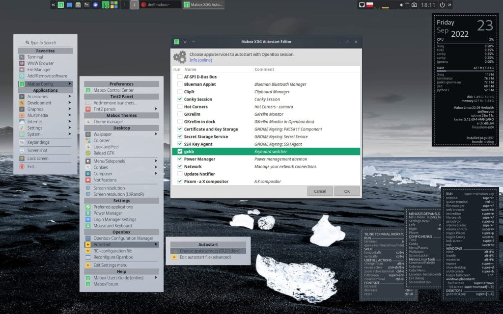 September 2022 ISO refresh | MaboxLinux